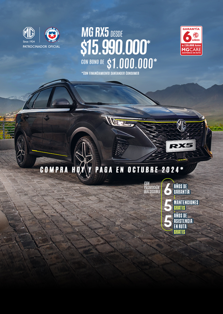 MG RX5 - SUV práctico y cómodo - MG Chile